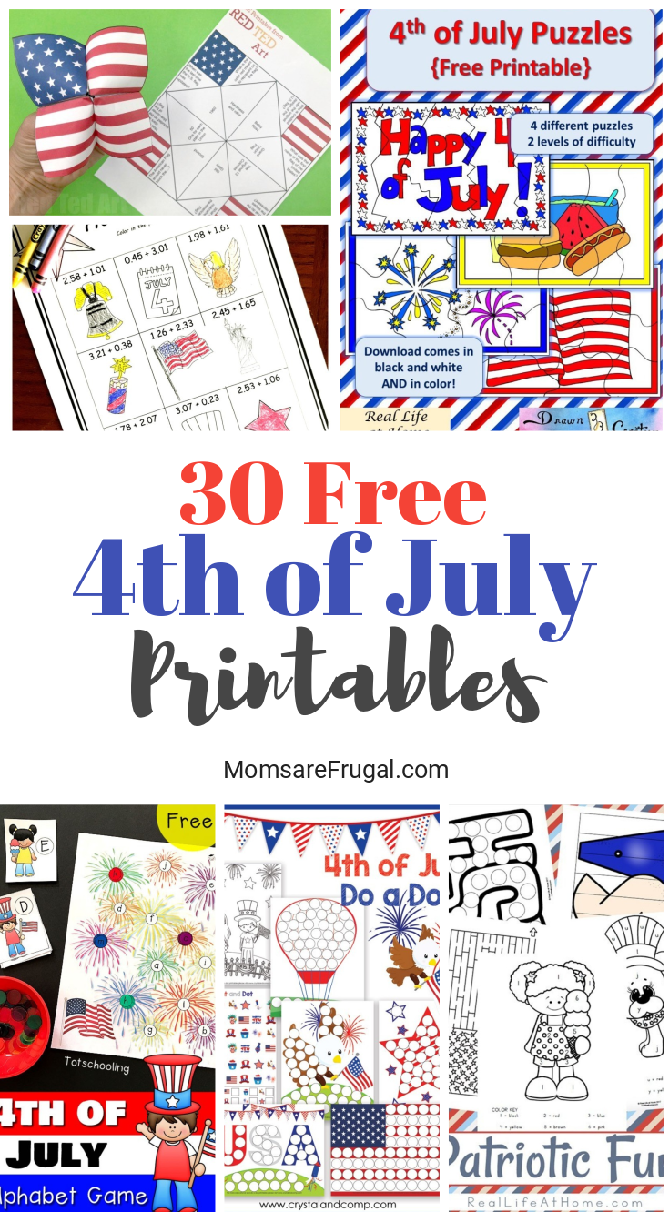30 Free 4th of July Printables - Moms are Frugal